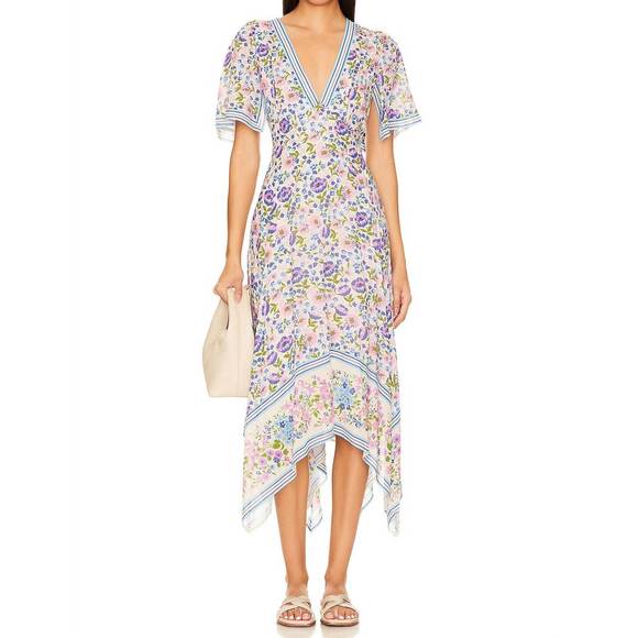 Spell | Dresses | New Spell Impala Lily Handkerchief Dress In Iris ...